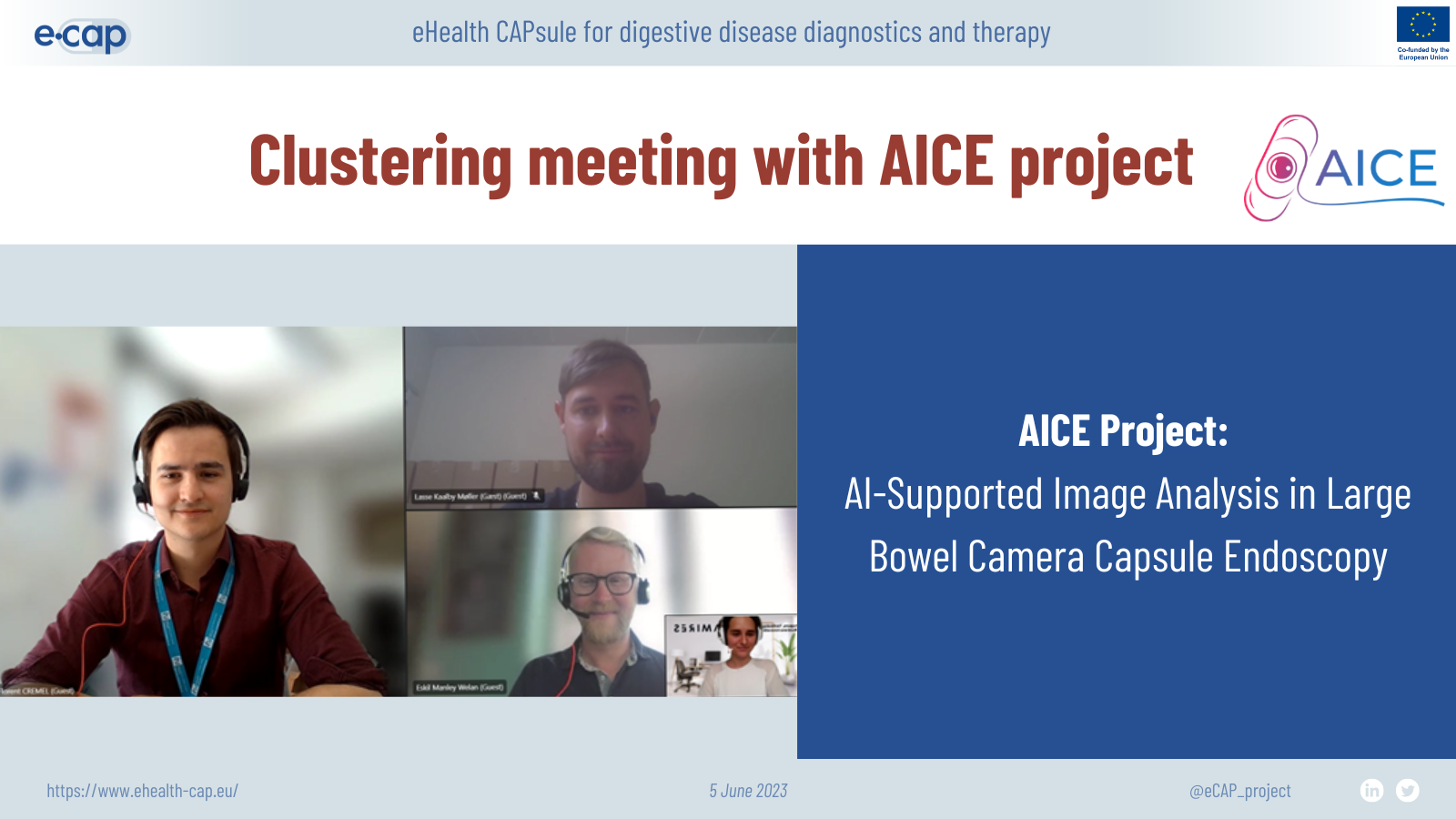 Sharing knowledge on innovations in digestive disease: introductory meeting with AICE Project ...